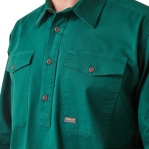 Ariat Mens REBAR Hald Button LS Workshirt Dark Green – Pure Country ...